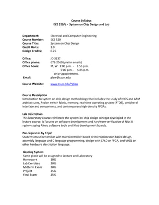 Syllabus | DOC