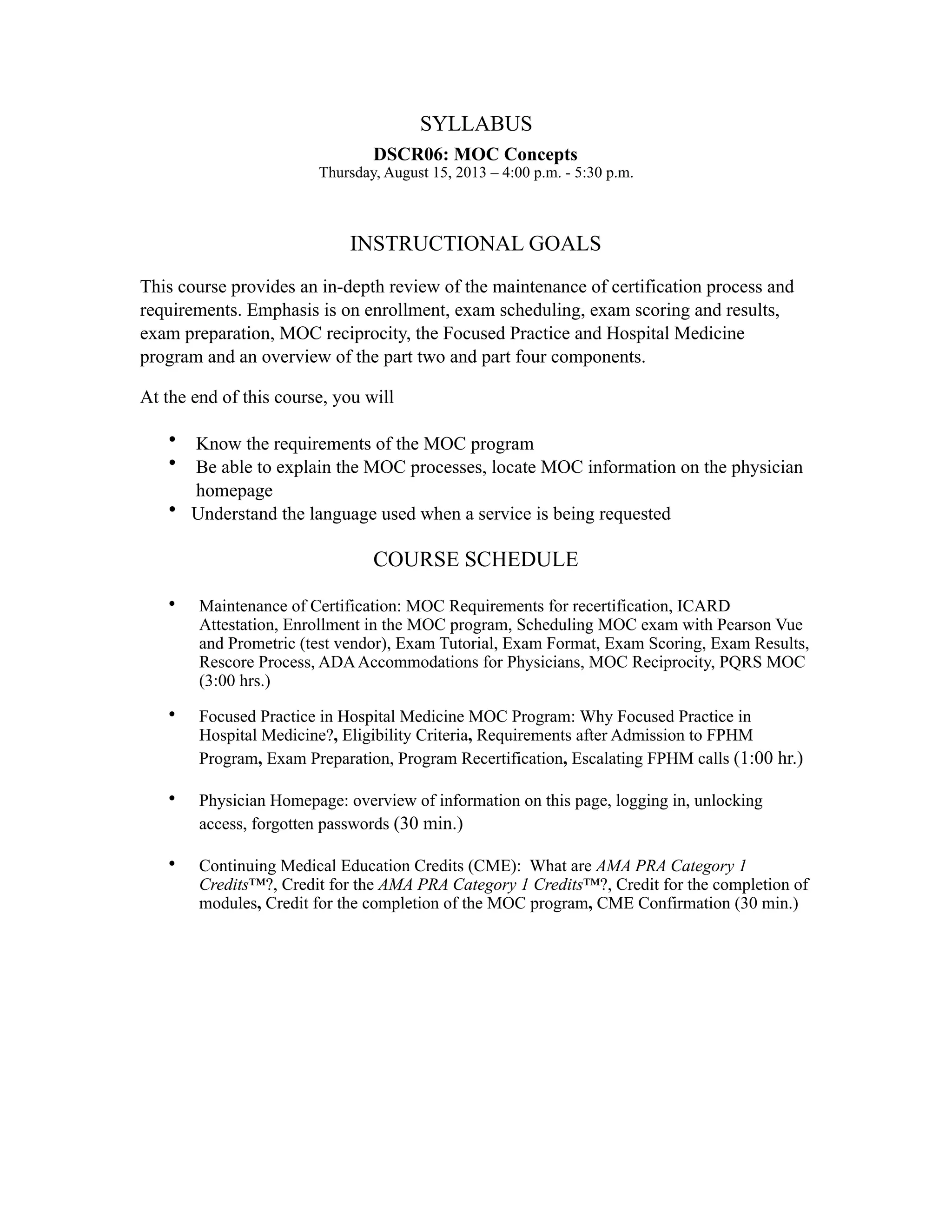 Syllabus Sample | PDF