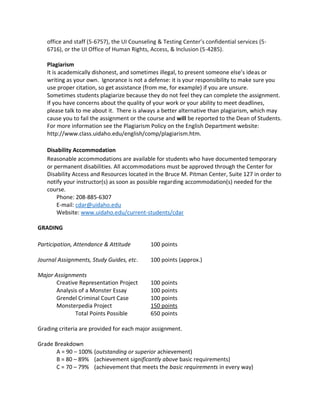 ISem 101Syllabus | PDF