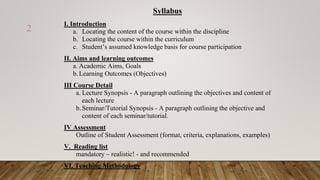 Syllabus | PPT