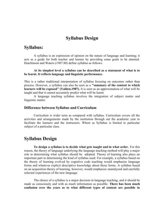 Syllabus designing-1225482229015374-8 | PDF