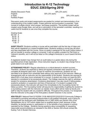 Syllabus Educ 2263 | DOC