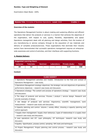 Syllabus International Advanced Diploma In Business | PDF