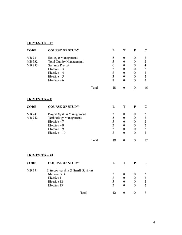 Syllabus structure 2010 updated | PDF