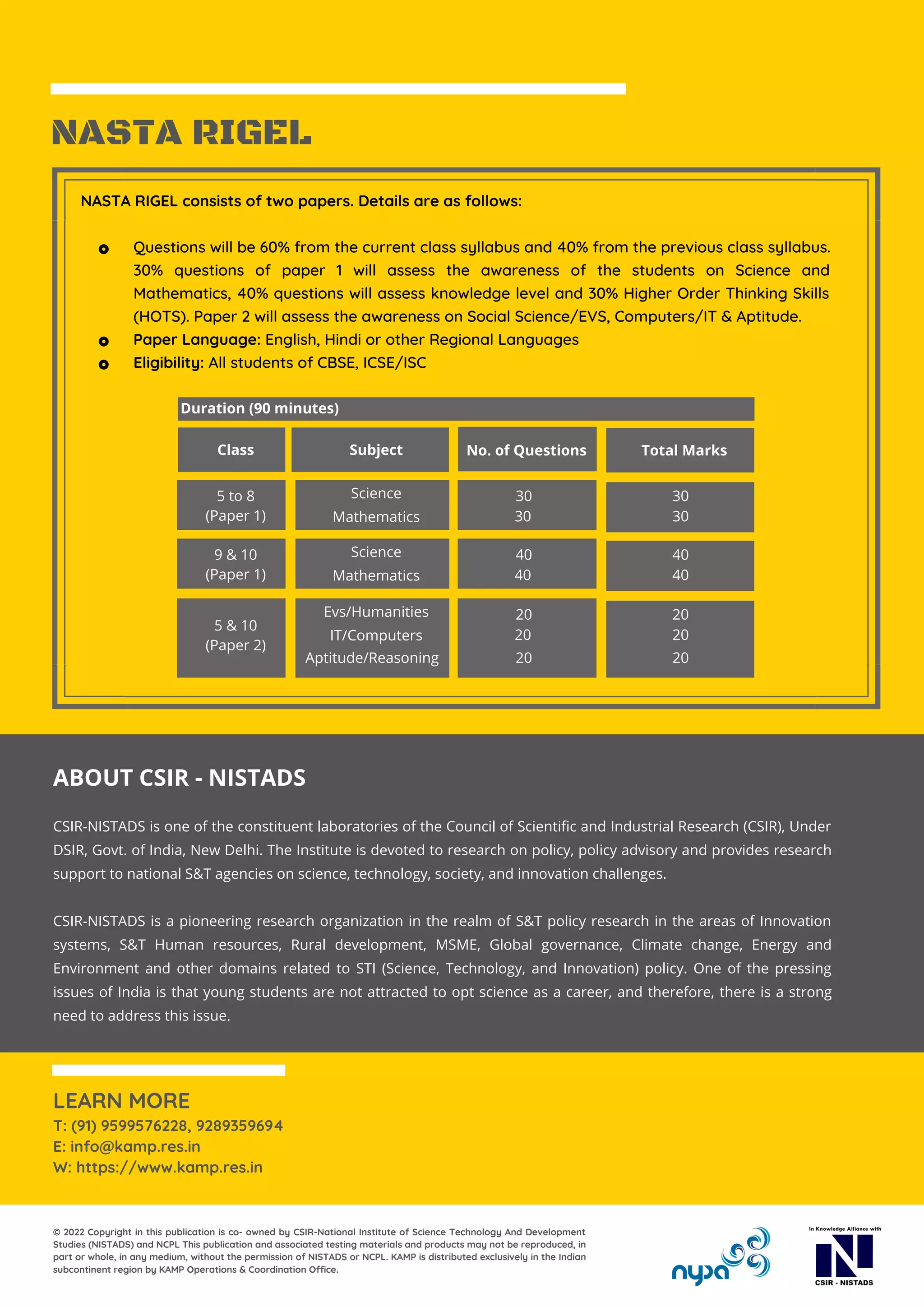 Kamp - Syllabus Guidelines 2022 | PDF