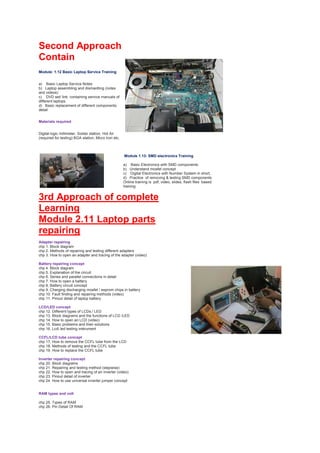 laptop repairing course | PDF