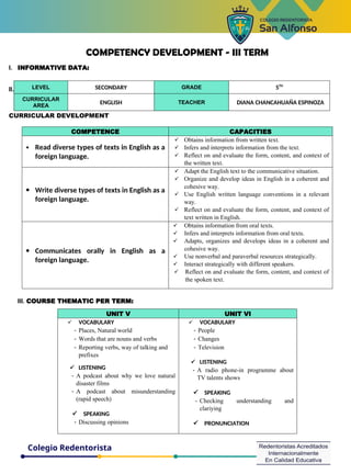 syllabus 5to- Inglés 3er bim. english.docx