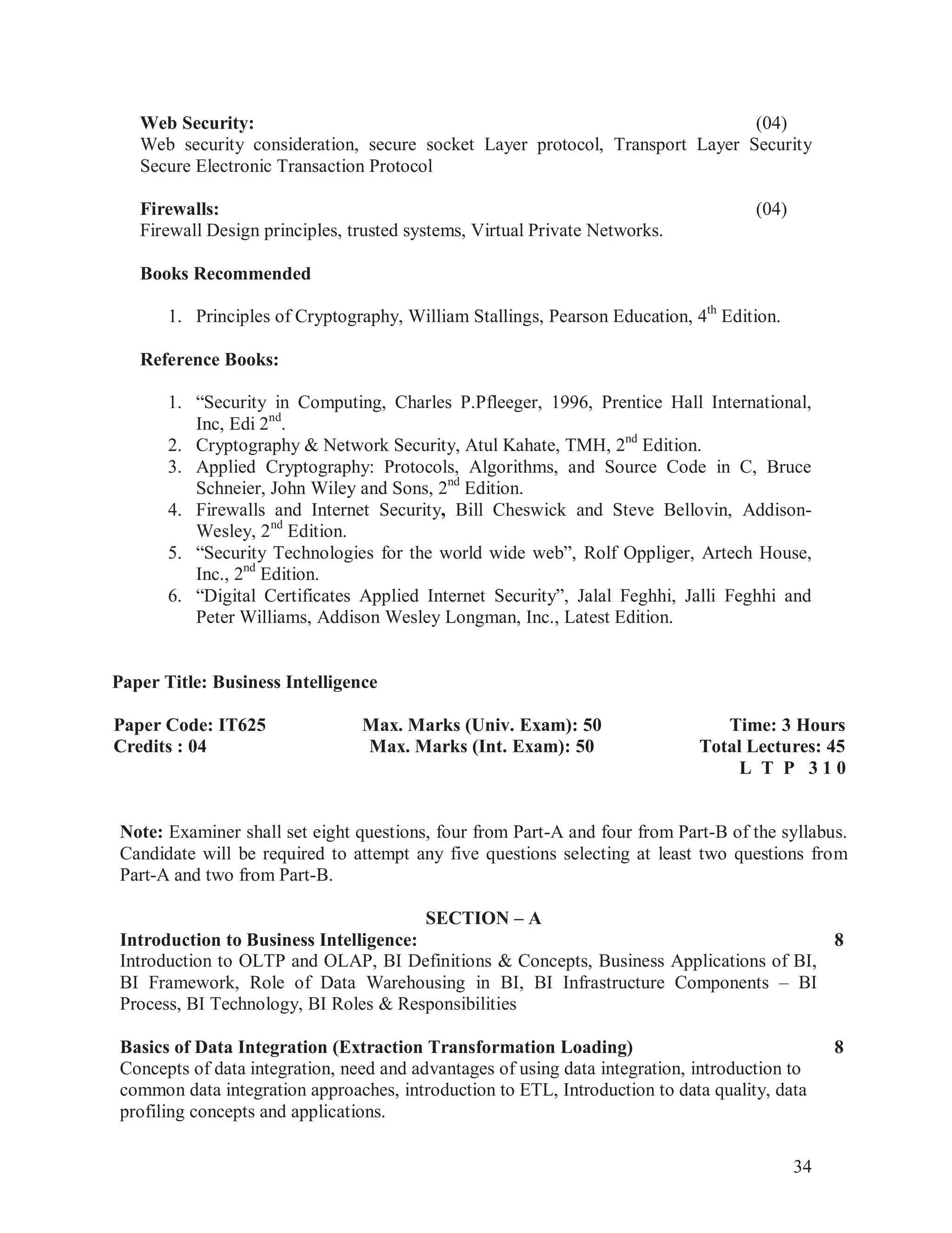 Syllabus 6th sem UIET PU | PDF