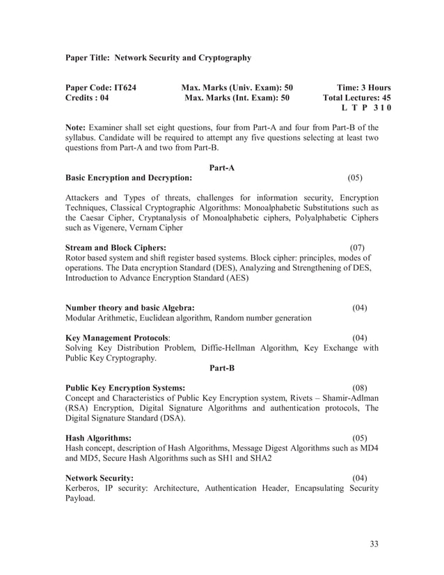 Syllabus 6th sem UIET PU | PDF