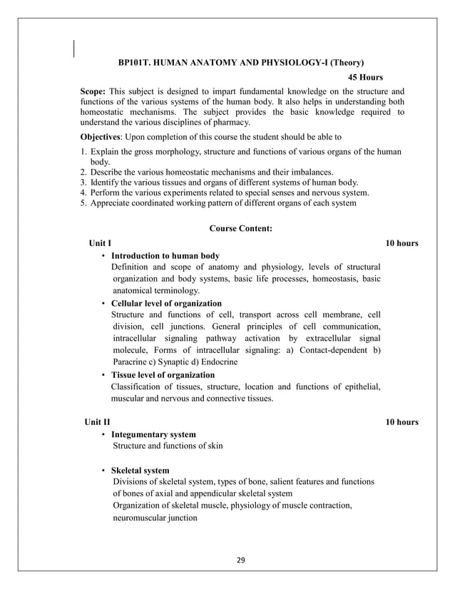 Syllabus B Pharm PDF Homework And Study Education