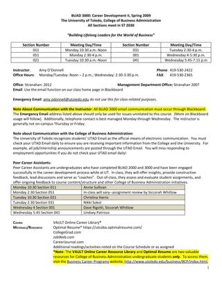 Syllabus Buad 3000 Tuesdays S09 | PDF