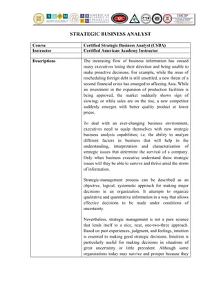 Syllabus Certified Strategic Business Analyst.doc