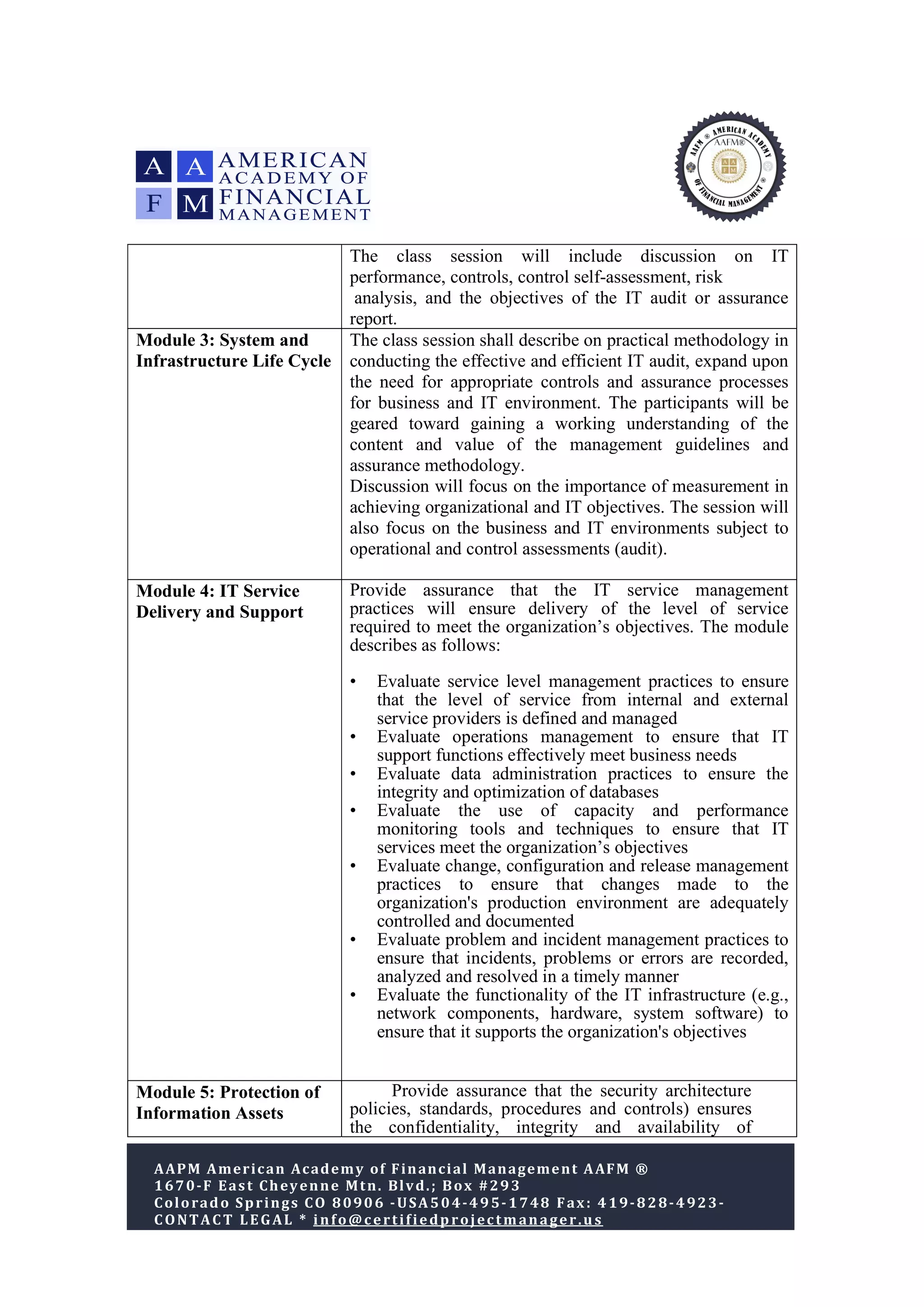 Syllabus CIISA ( Certified Internasional Information System Auditor ).pdf | IT and Internet ...