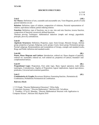 Syllabus cs and_IT 2nd year UTU( Uttarakhand technical university) | PDF