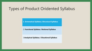 Syllabus design | PPTX