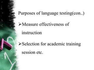 Testing and Assessment | PPTX