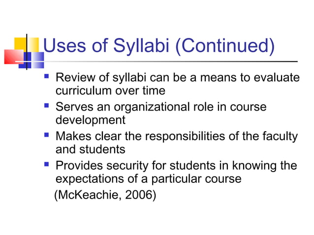 Syllabus development power point | PPT
