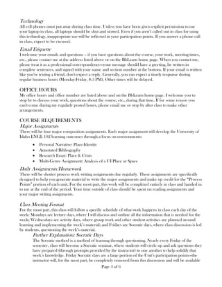 Syllabus engl102 sp18 | PDF