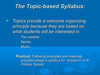 Syllabuses and coursebooks | PPT