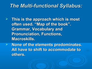 Syllabuses and coursebooks | PPT | Education