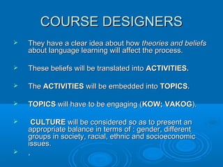 Syllabuses and coursebooks | PPT