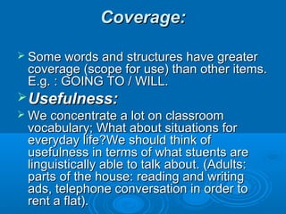 Syllabuses and coursebooks | PPT