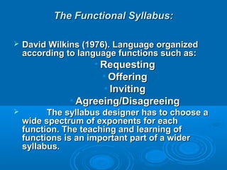 Syllabuses and coursebooks | PPT