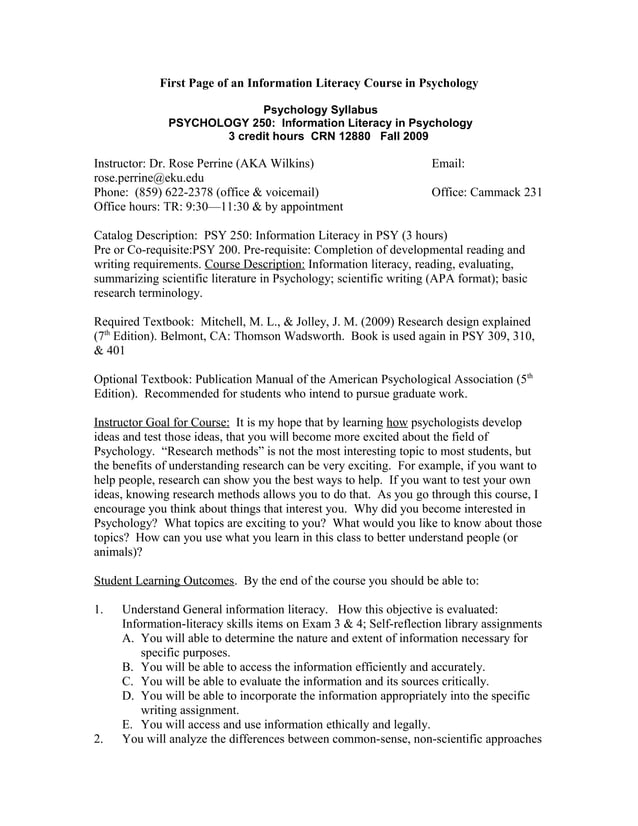 Syllabus Example | DOC