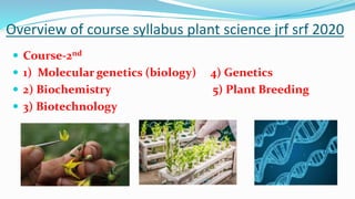 plant science Syllabus for srf jrf net exam 2020 | PPT