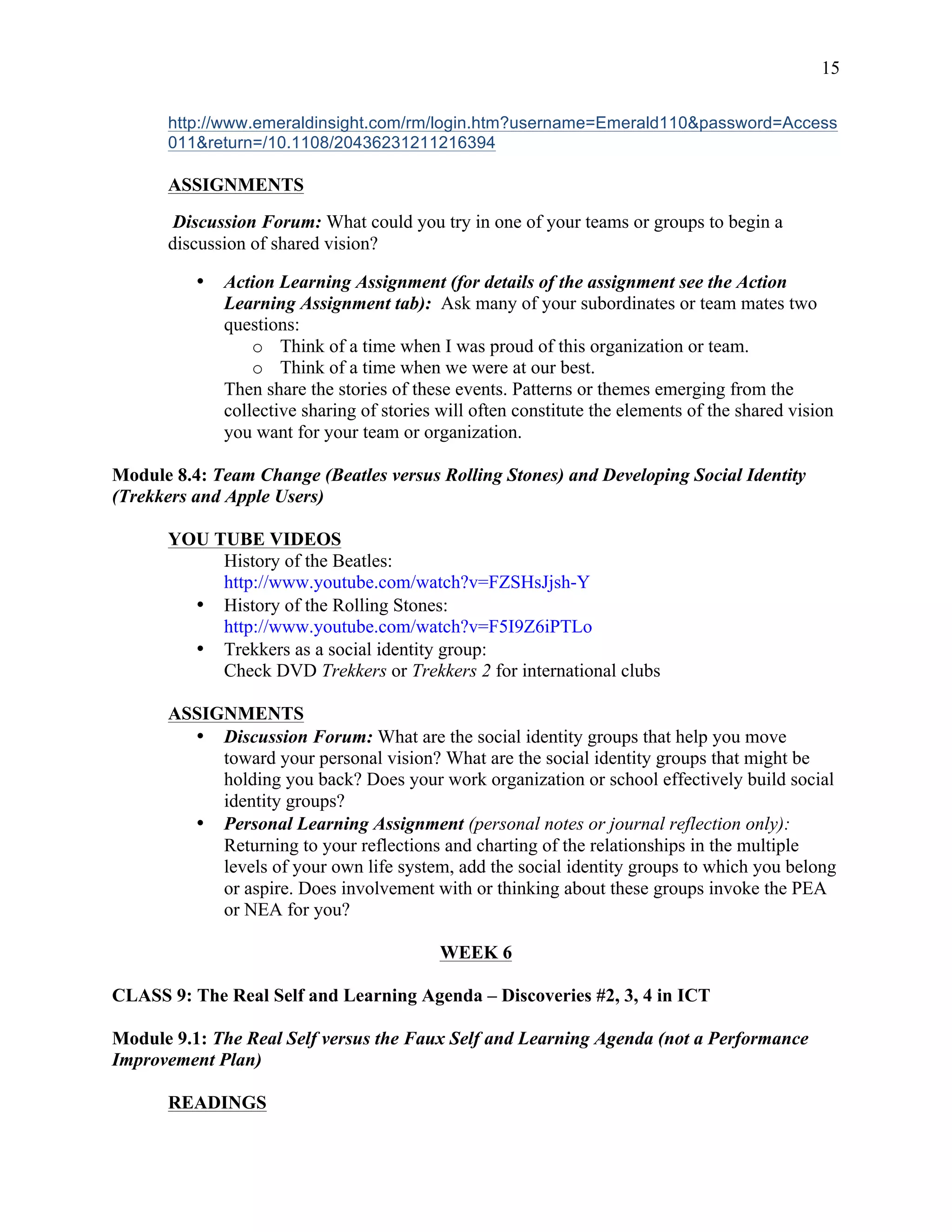 Syllabus inspiring leadership through emotional intelligence | PDF