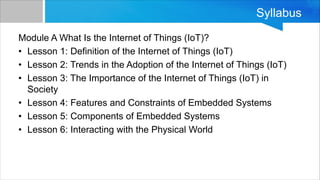 Syllabus Training IoT for Sales Engineer & Business Development | PPT