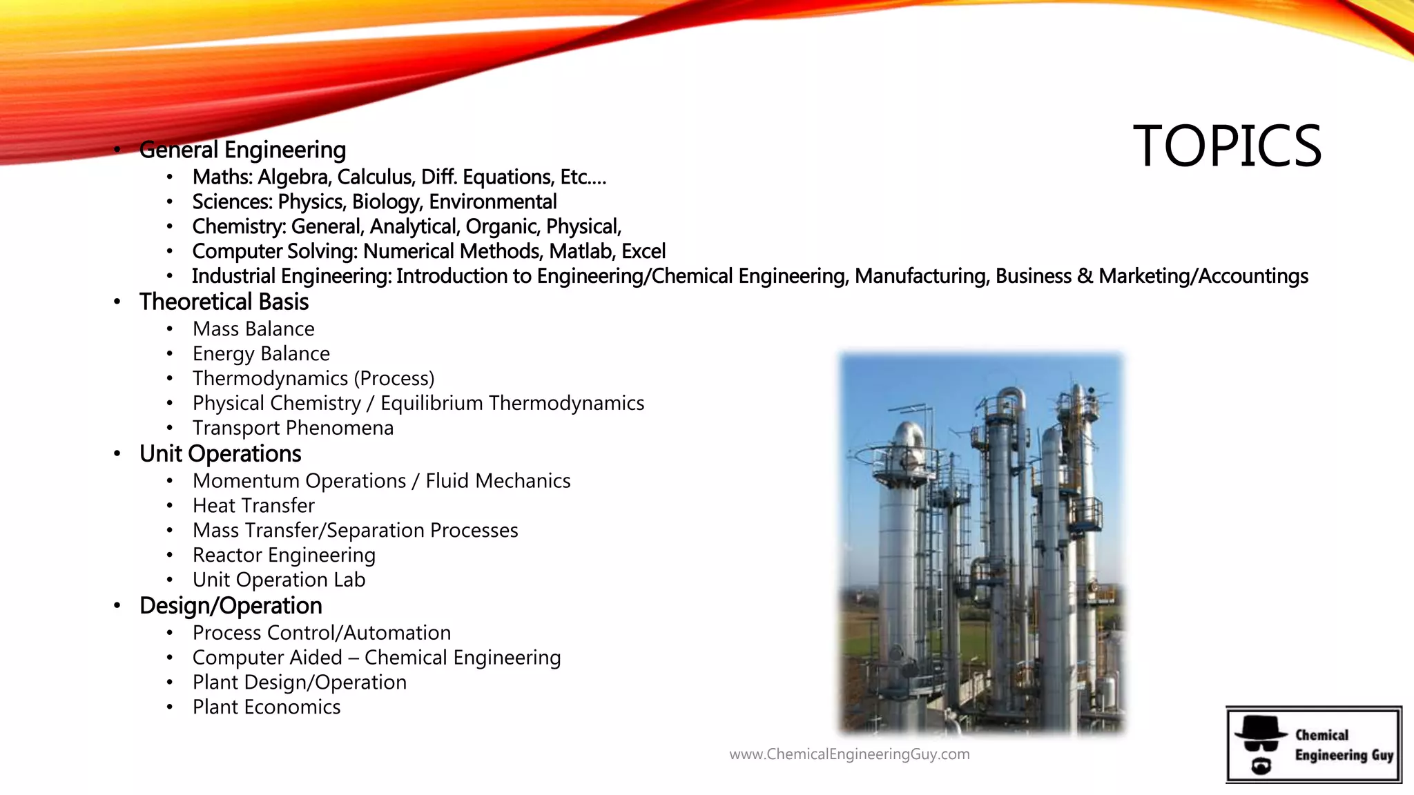 Chemical Engineering Syllabus Explained | PPT