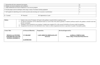 SYLLABUS FOR PHYSICAL ACTIVITIES PATHFIT | DOCX