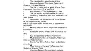 FILM APPRECIAITION & STUDIES SYLLABUS PPT | PPT