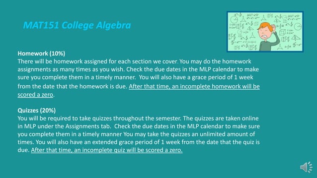 Syllabus ppt for mat151 | PPT