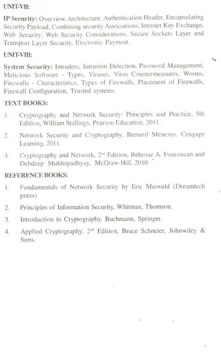 Syllabus r10-ecm-42-network security and cryptography | PDF