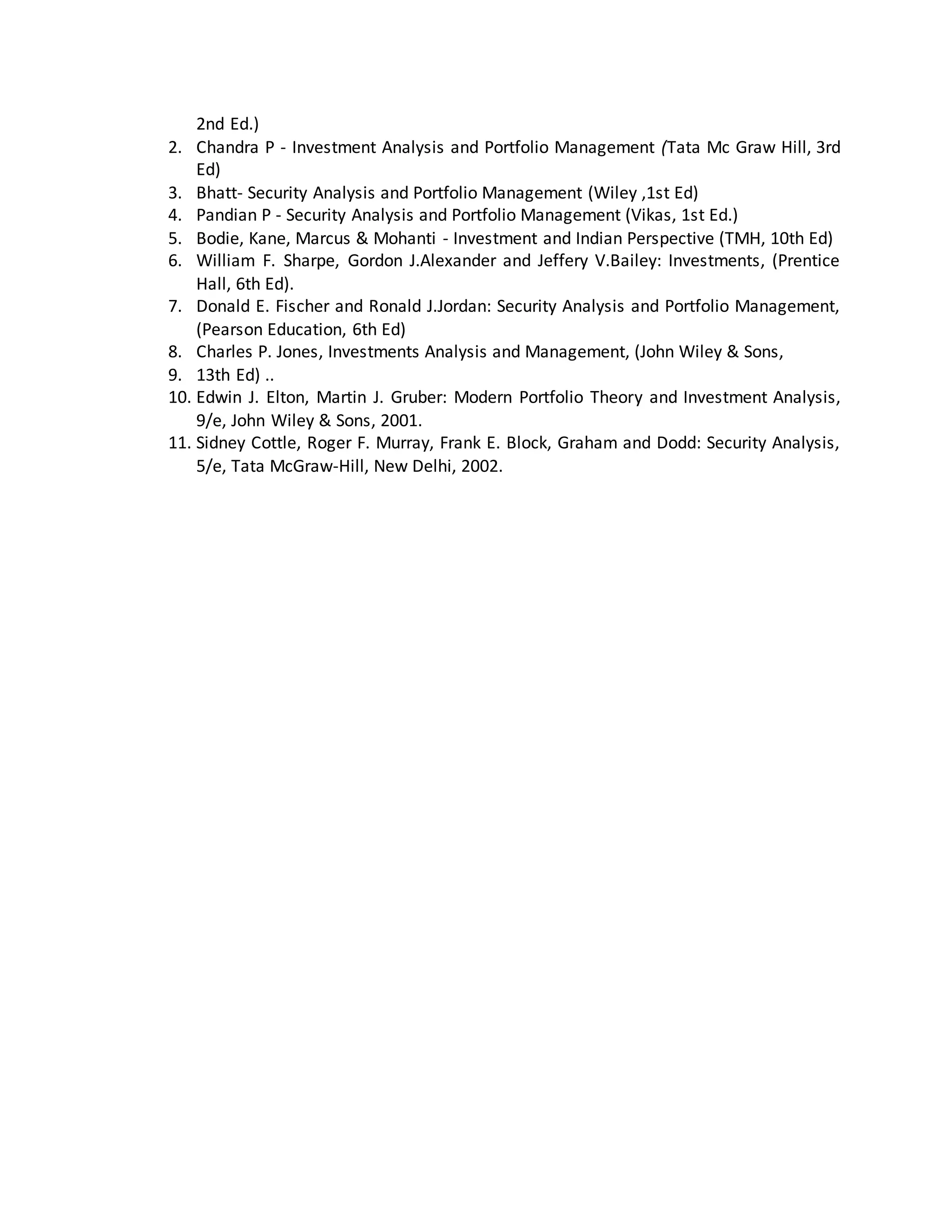 Syllabus sapm | DOCX | Stocks and Bonds | Personal Investing