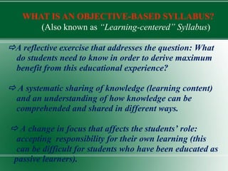 Seminar in Syllabus Making | PDF