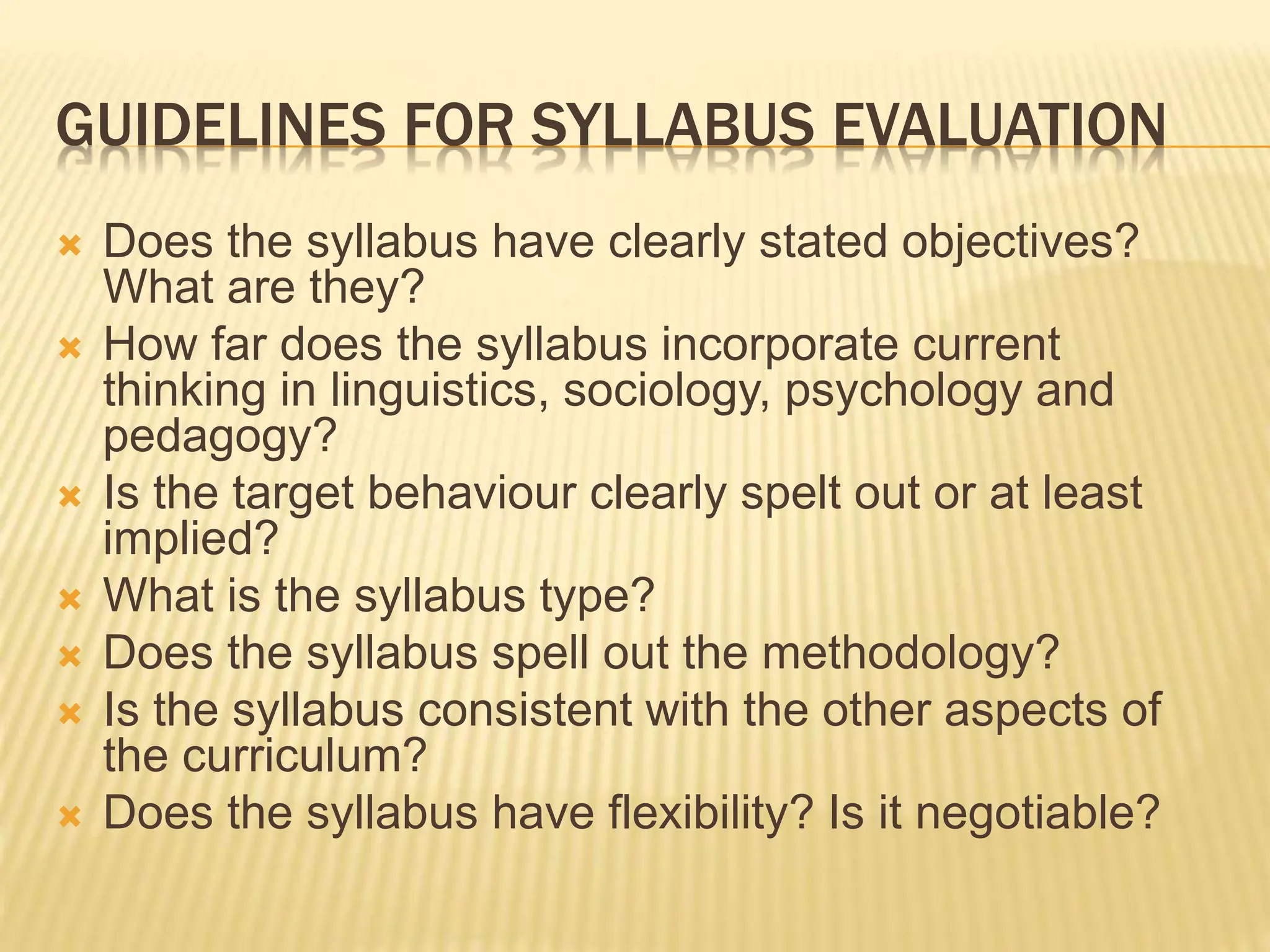Syllabus Shapes Presentation and its affect | PPT