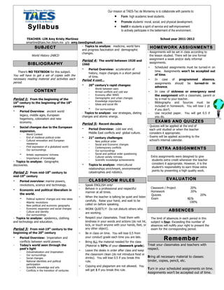 World History Syllabus | DOC