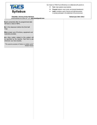 World History Syllabus | DOC