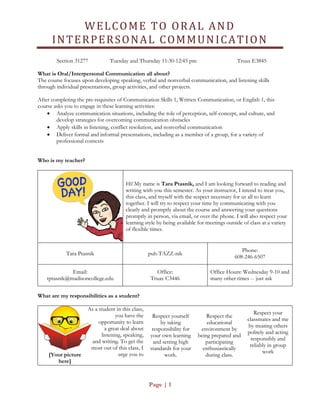 Syllabus wo schedule | PDF