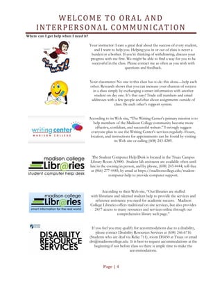 Syllabus wo schedule | PDF