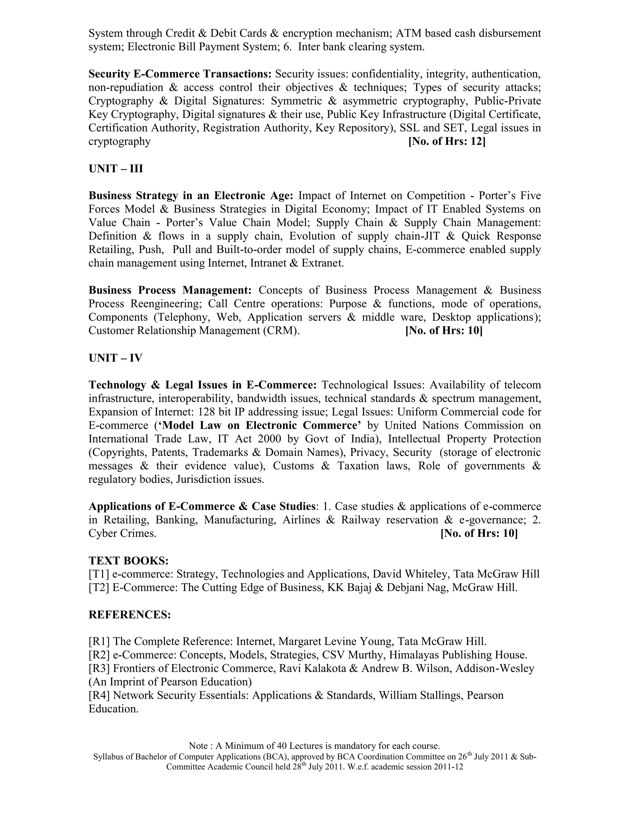 BCA GGSIPU NEW SYALLBUS | PDF