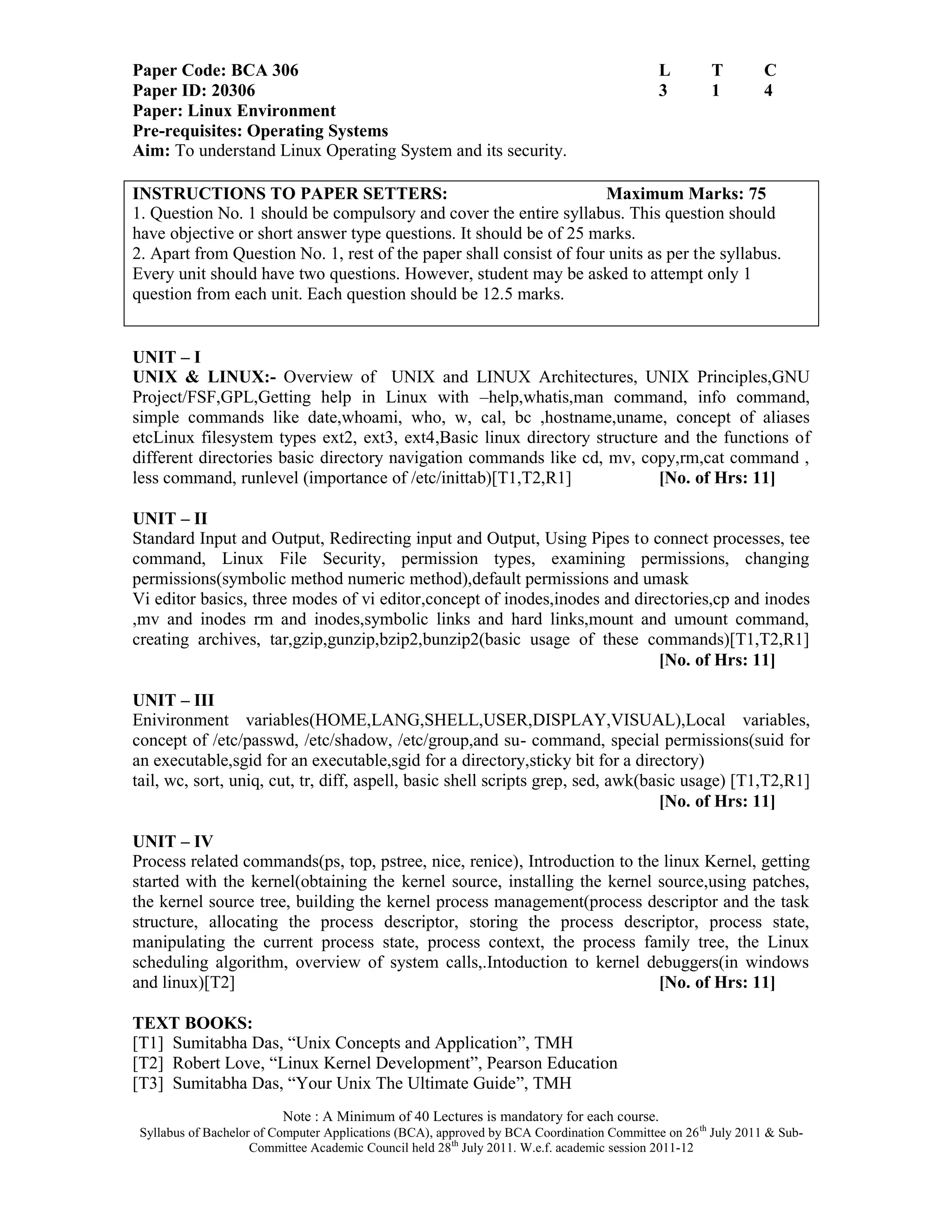 BCA GGSIPU NEW SYALLBUS | PDF