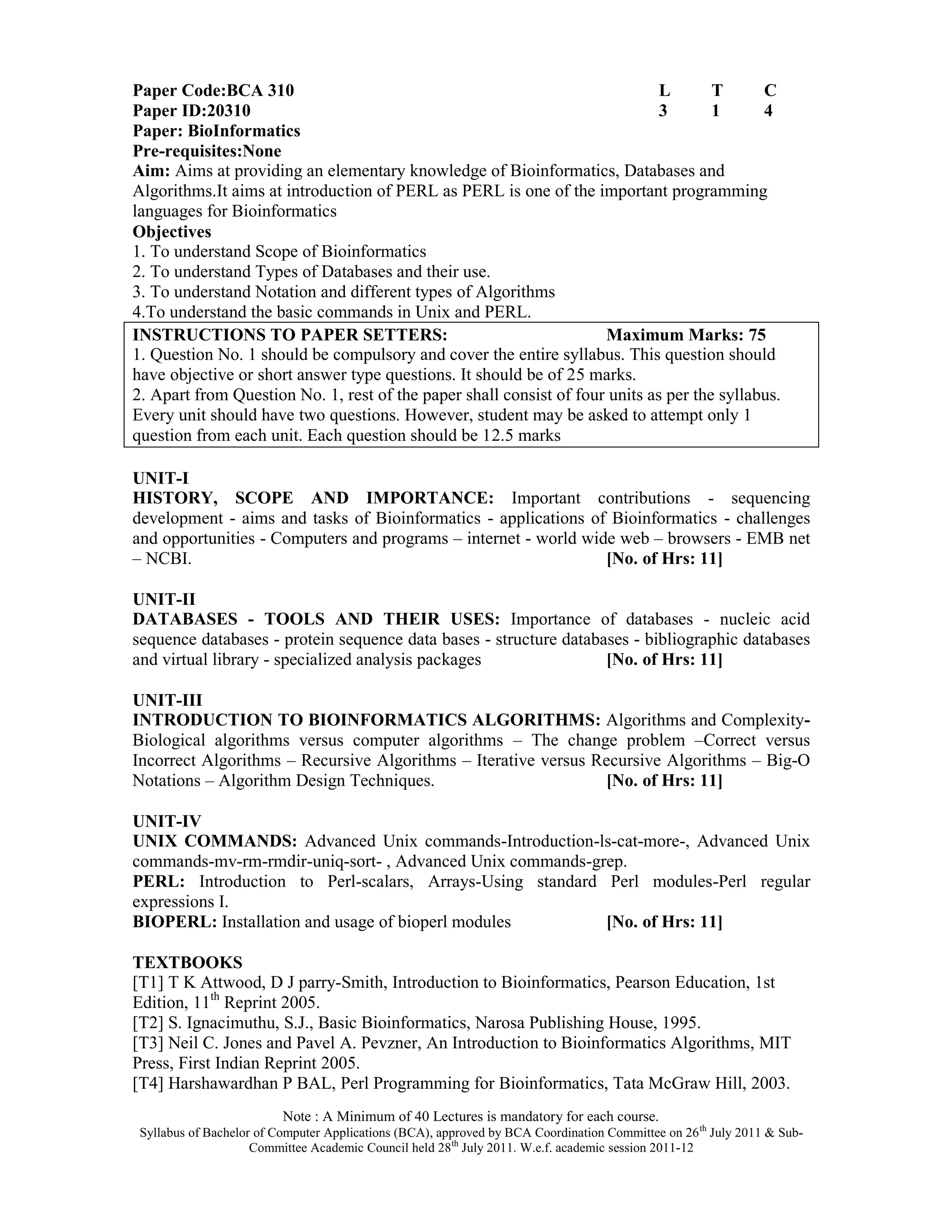 BCA GGSIPU NEW SYALLBUS | PDF