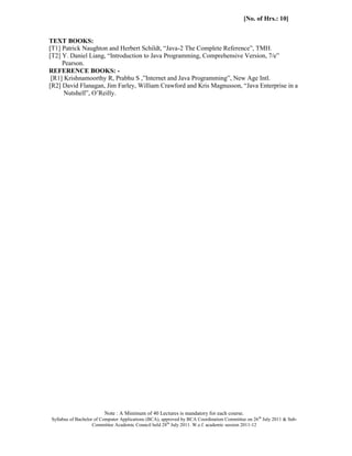 BCA GGSIPU NEW SYALLBUS | PDF