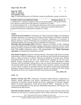 BCA GGSIPU NEW SYALLBUS | PDF