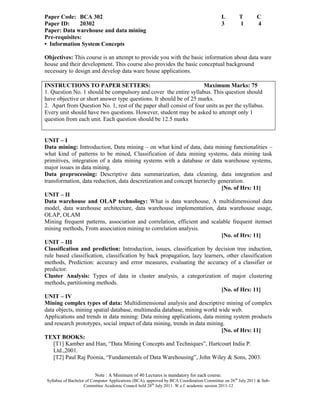 BCA GGSIPU NEW SYALLBUS | PDF