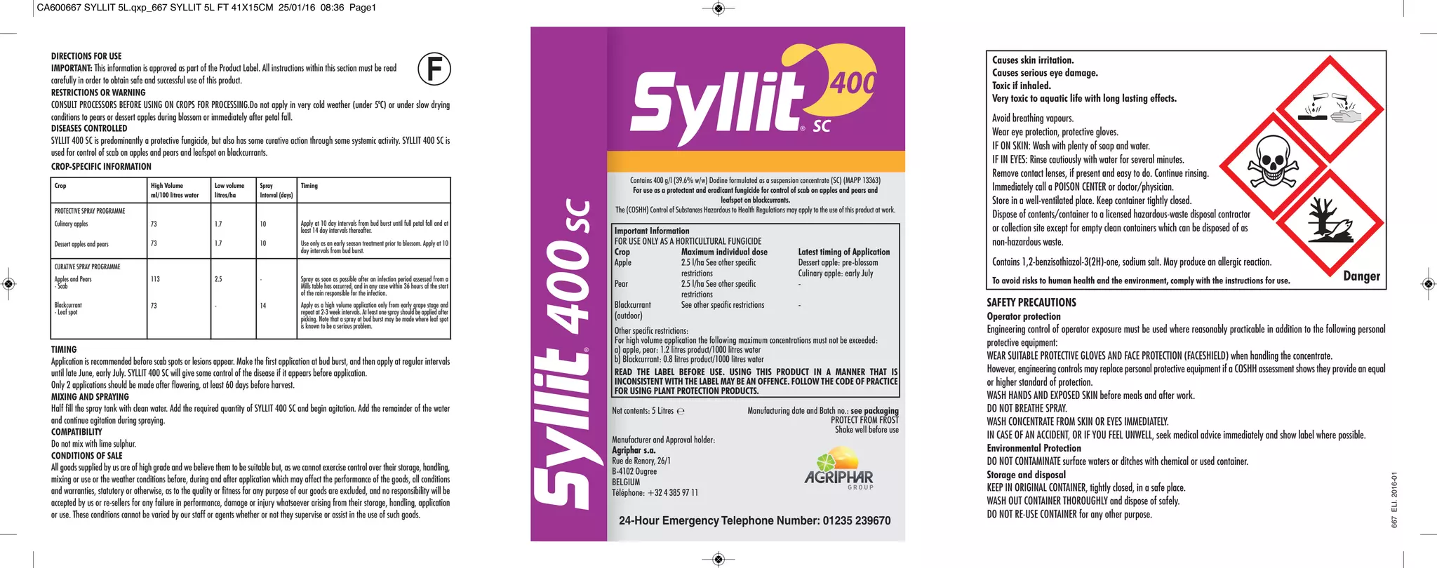 Syllit 400 sc label | PDF